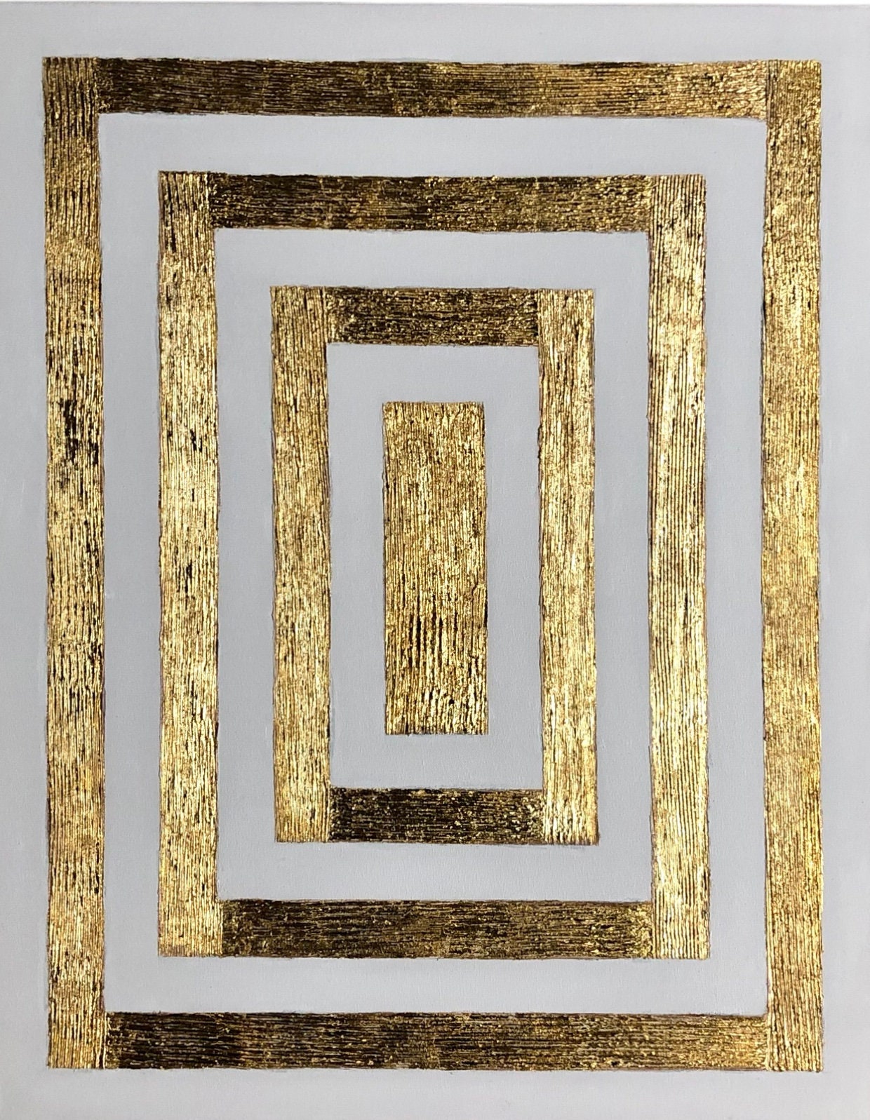 Modern Textured Gold Leaf Wall Art / Textured Wall Decor - Etsy