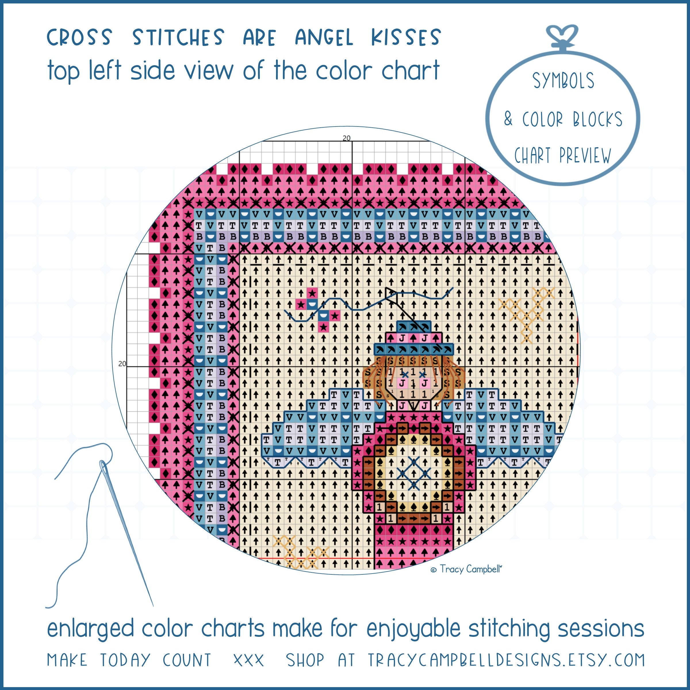 Angel Kisses Cross-stitch Pattern: Quilt Design (PDF) - Etsy