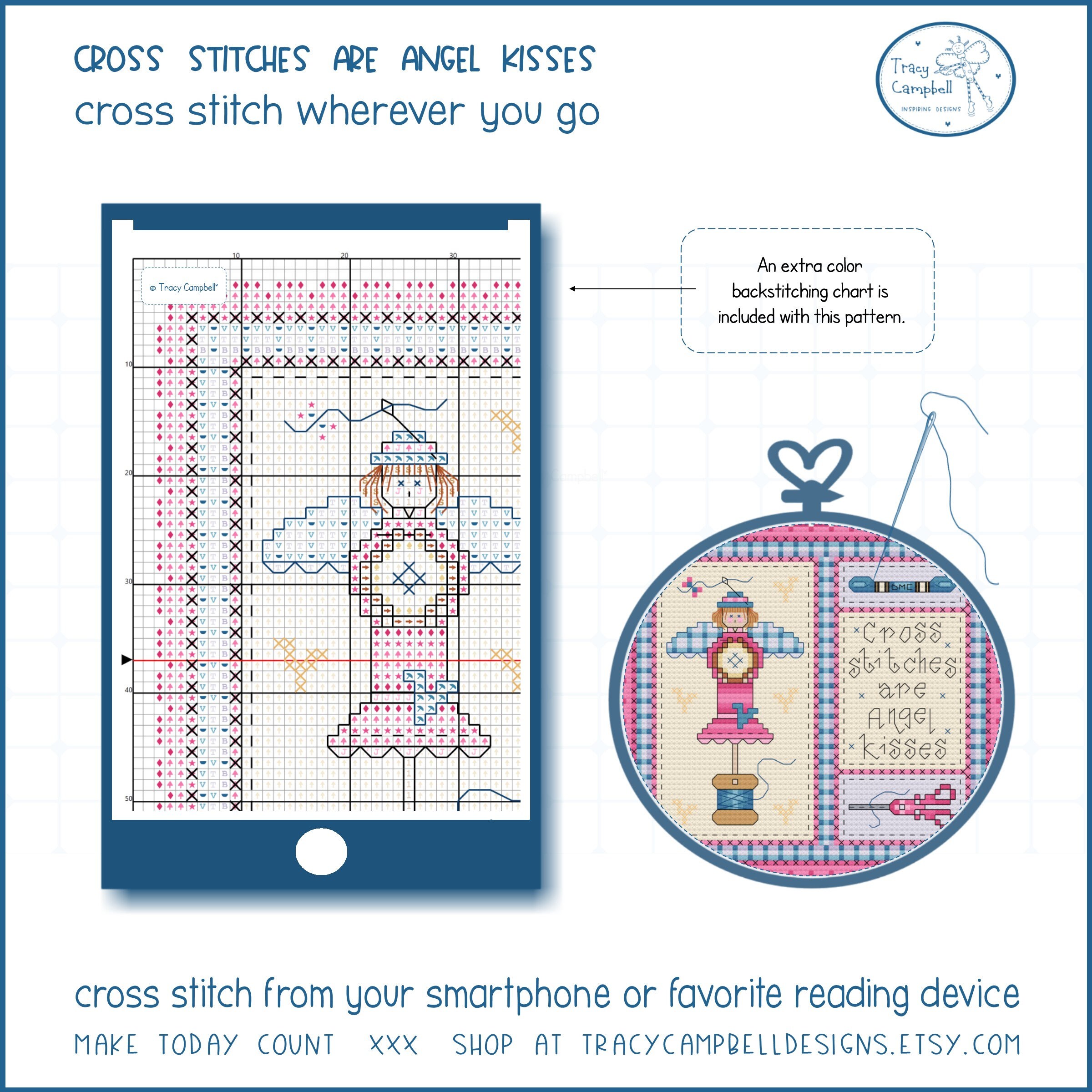 Angel Kisses Cross-stitch Pattern: Quilt Design (PDF) - Etsy