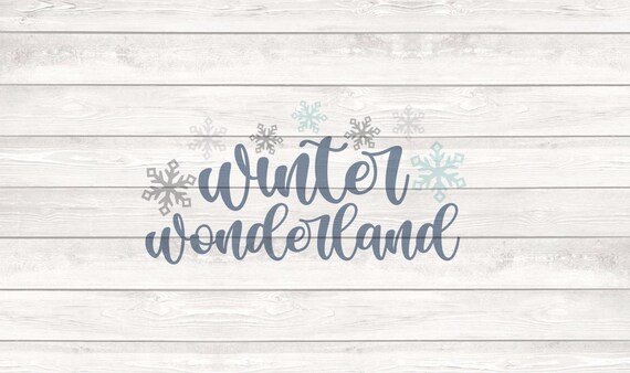 Winter Wonderland Svg Png Cut Files for Cricut/silhouette | Etsy
