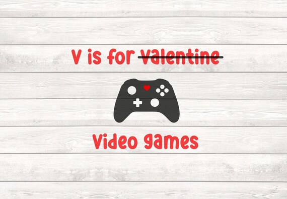 V is for Video Games Svg Png Cut Files for Cricut/silhouette | Etsy