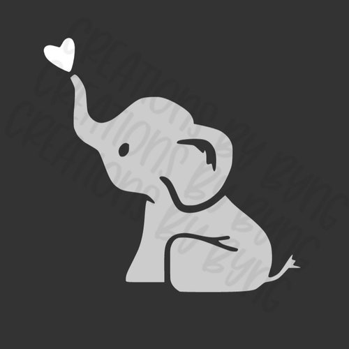 Baby Elephant Svg Png Files for Cricut/silhouette Digital - Etsy