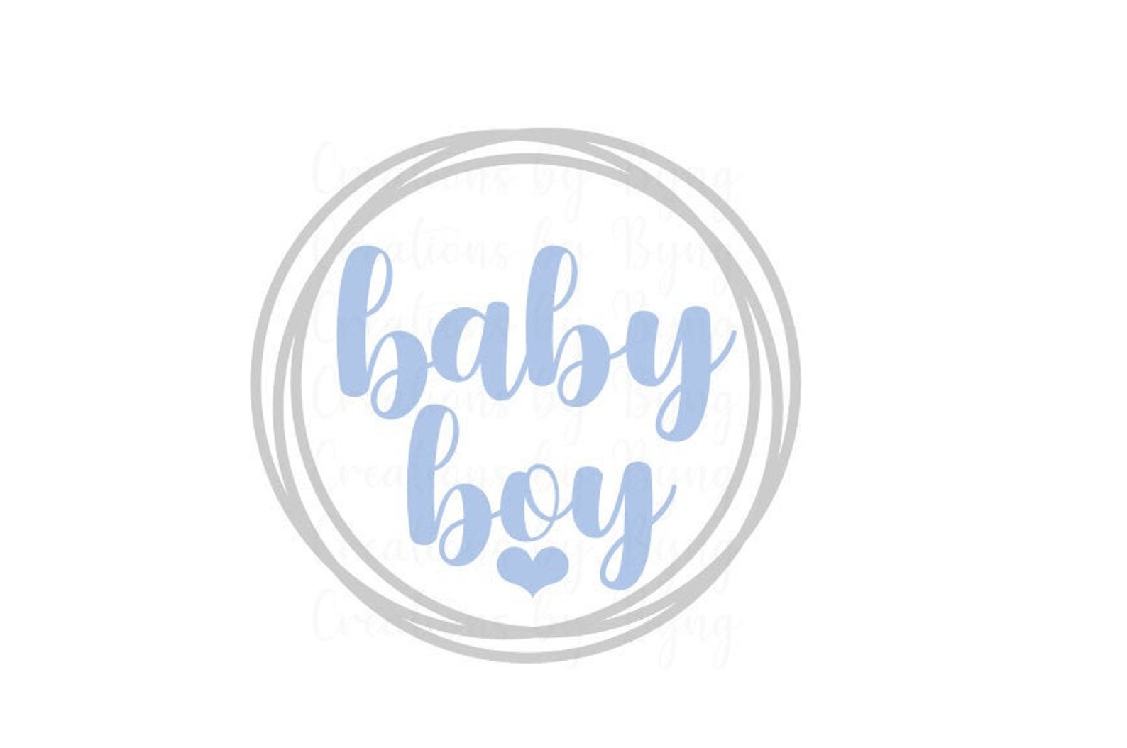 Baby Boy Circle svg png Cut Files for Cricut/Silhouette New | Etsy