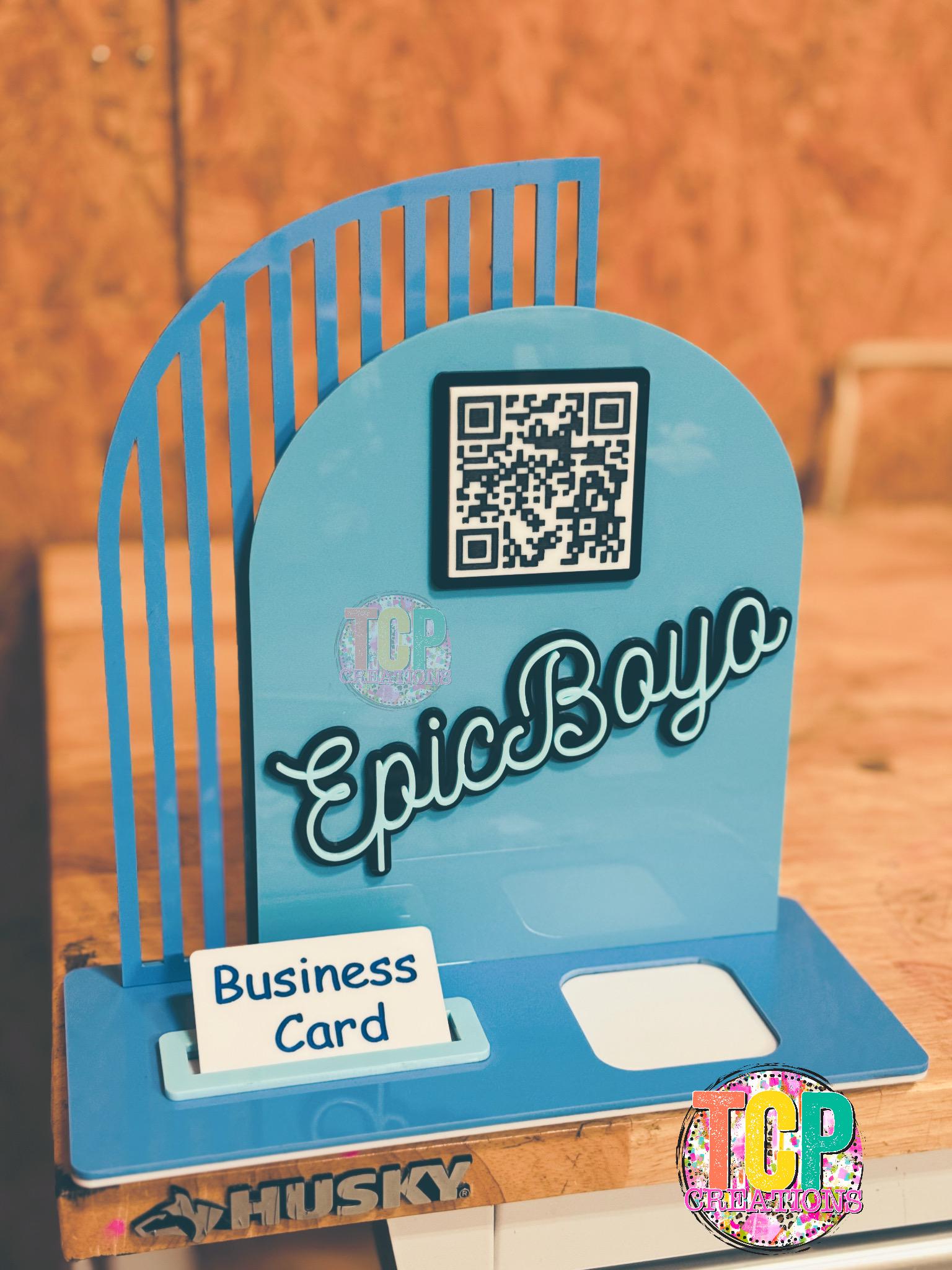 Professional Vendor Setup: Custom Display Sign With Square Card Reader ...