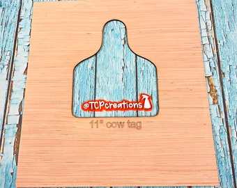 Cow Ear Tag Template - Etsy