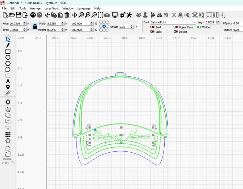 Hat Bar Display Board Cut File for Laser| SVG, DXF, AI & Lightburn ...