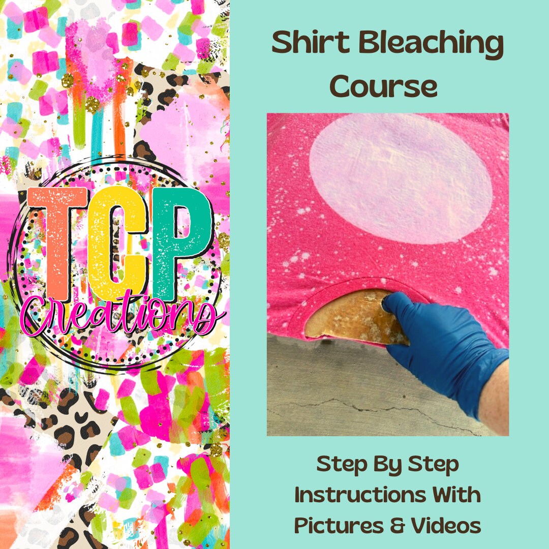 Shirt Bleaching 101 Course How to Bleach A Shirt - Etsy
