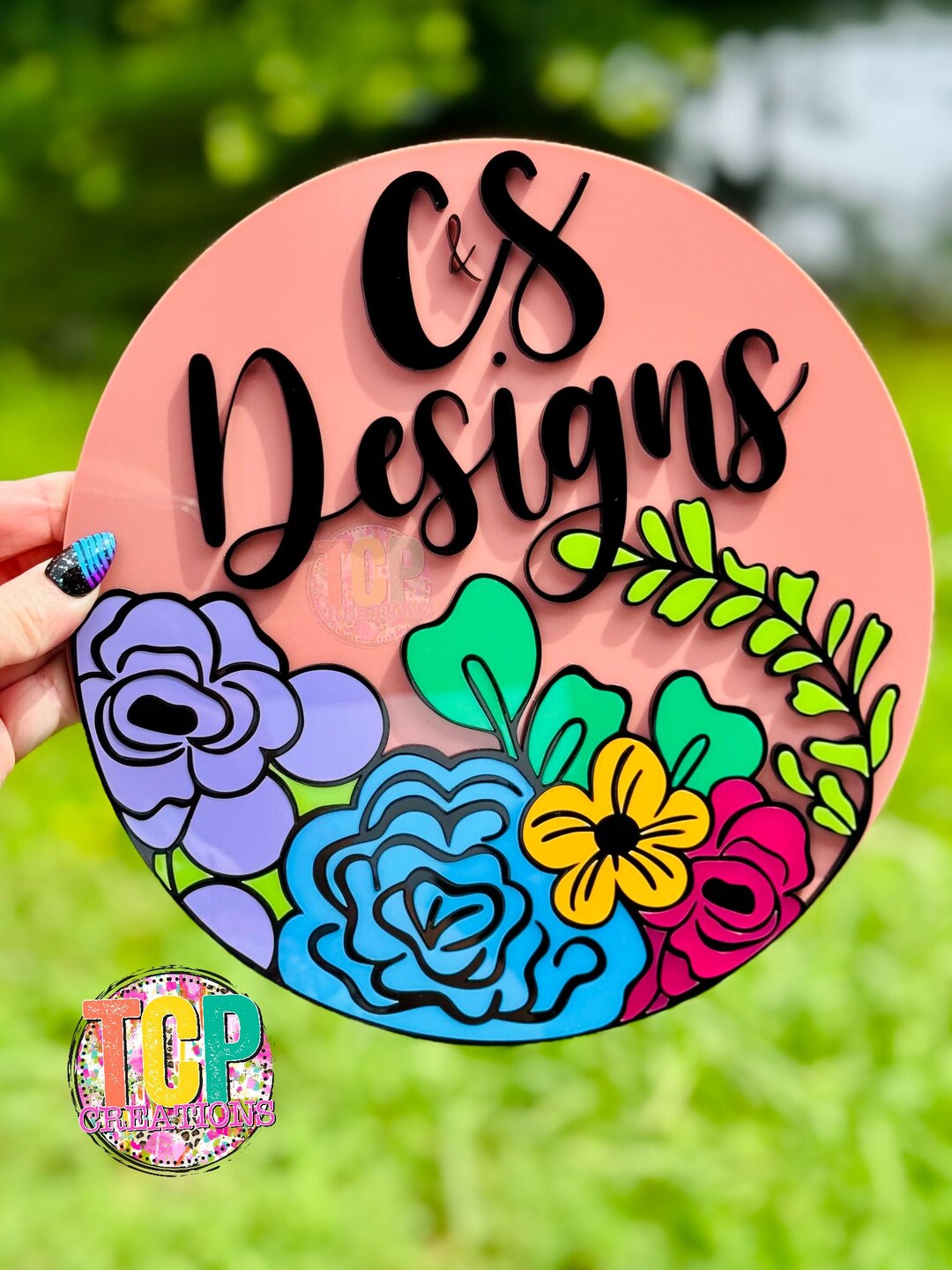 Physical Watermark/business Name Logo Sign customized Background Made ...