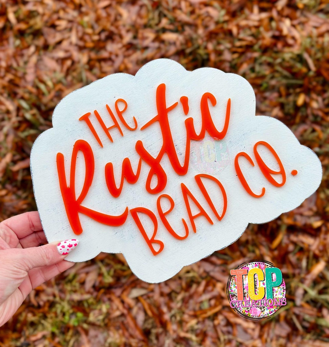 Physical Watermark/business Name Logo Sign (name ONLY) - Etsy