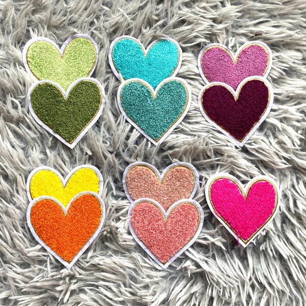Chenille Hearts - Etsy