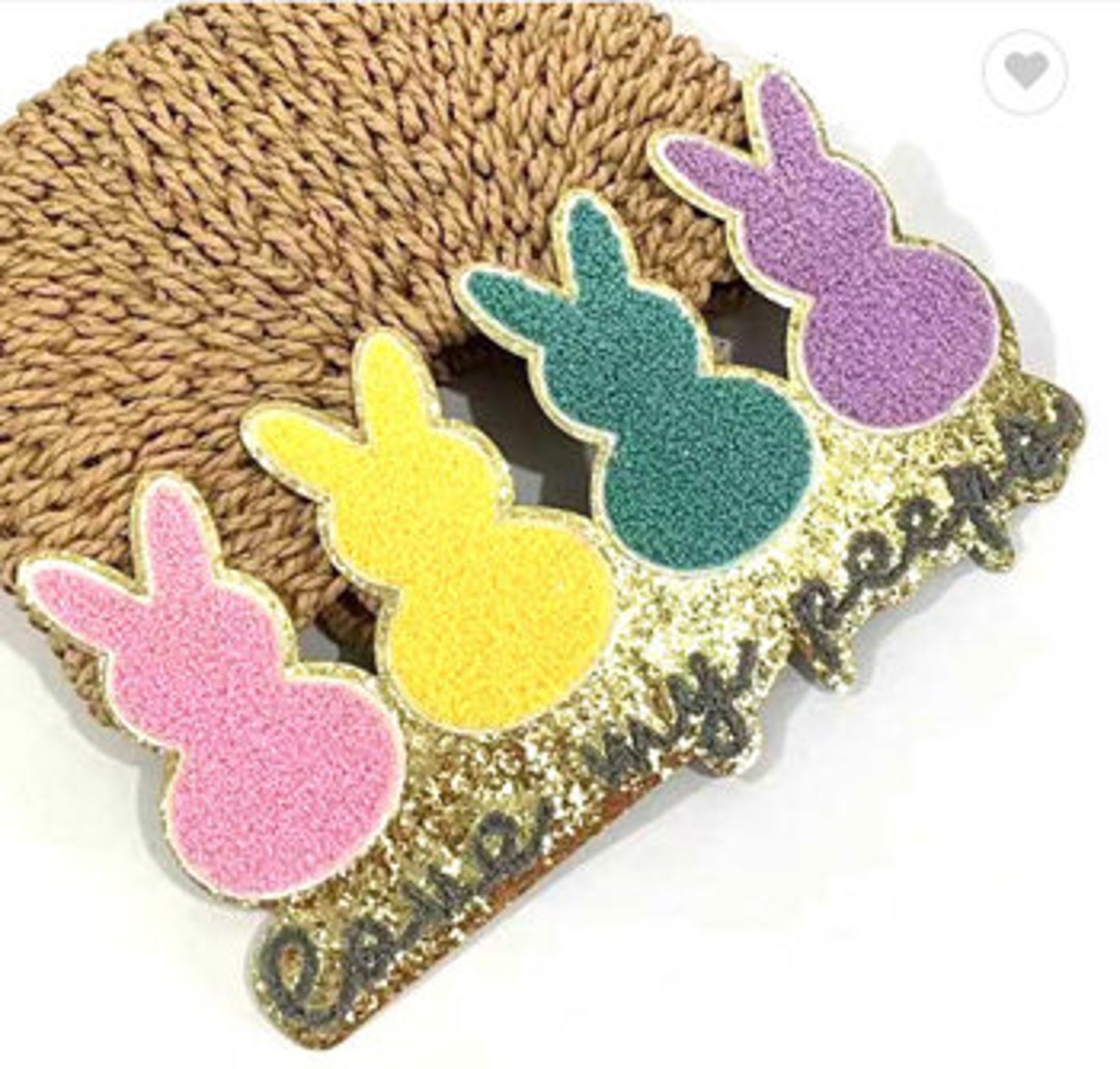 SHIPS SAME DAY Love My Peeps Chenille Patch Easter Peep Chenille Patch - Etsy