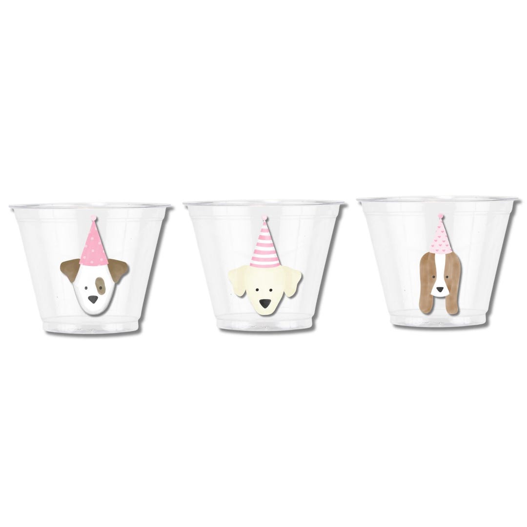Puppy Dog Cups, Puppy Cups, Puppy Party Decor, Puppy Dog Birthday ...