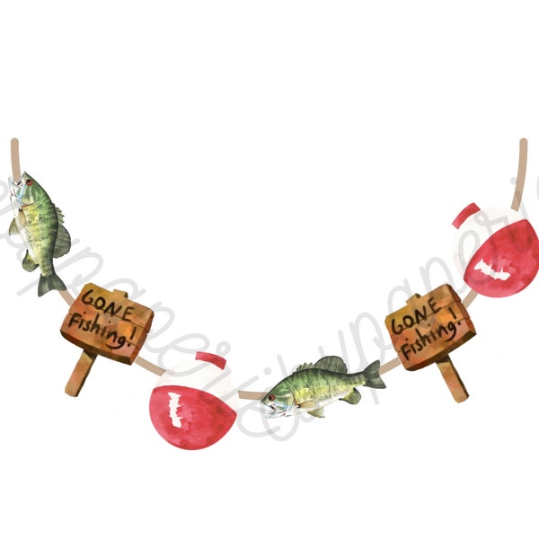 Fishing Banner Svg - Etsy