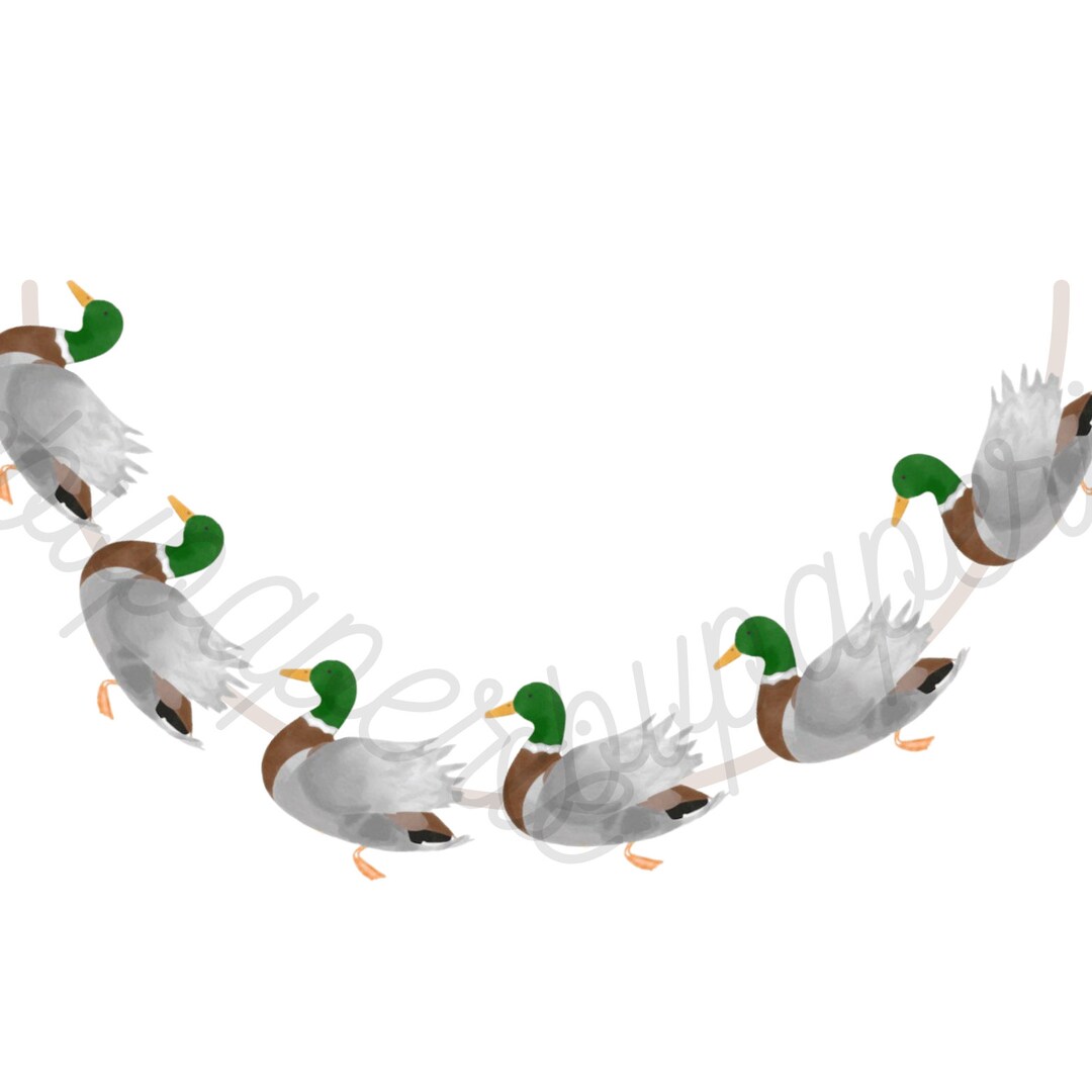 Duck Banner, Mallaed Duck Banner, Duck Birthday Banner, Mallaed Duck ...