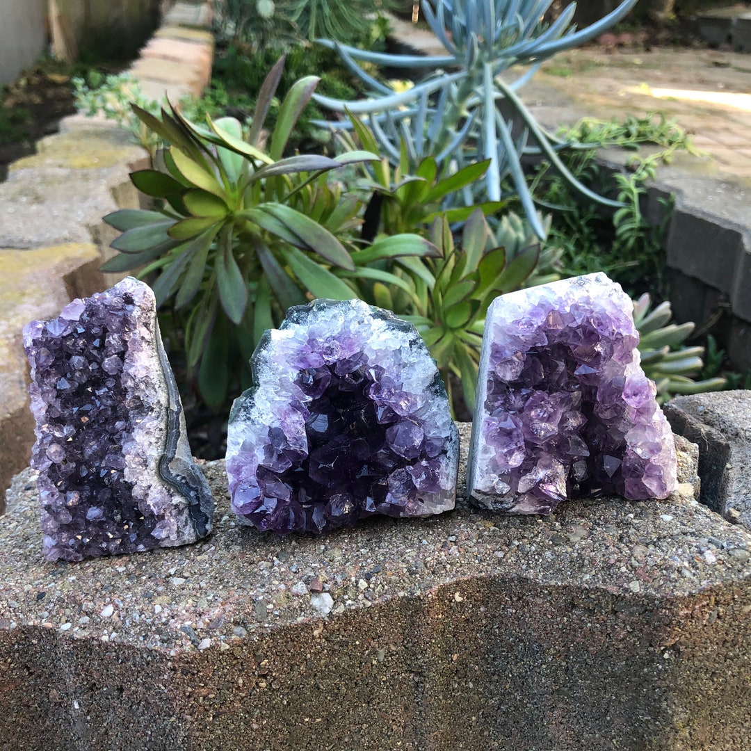 Raw Amethyst Cluster Cut Base - Etsy
