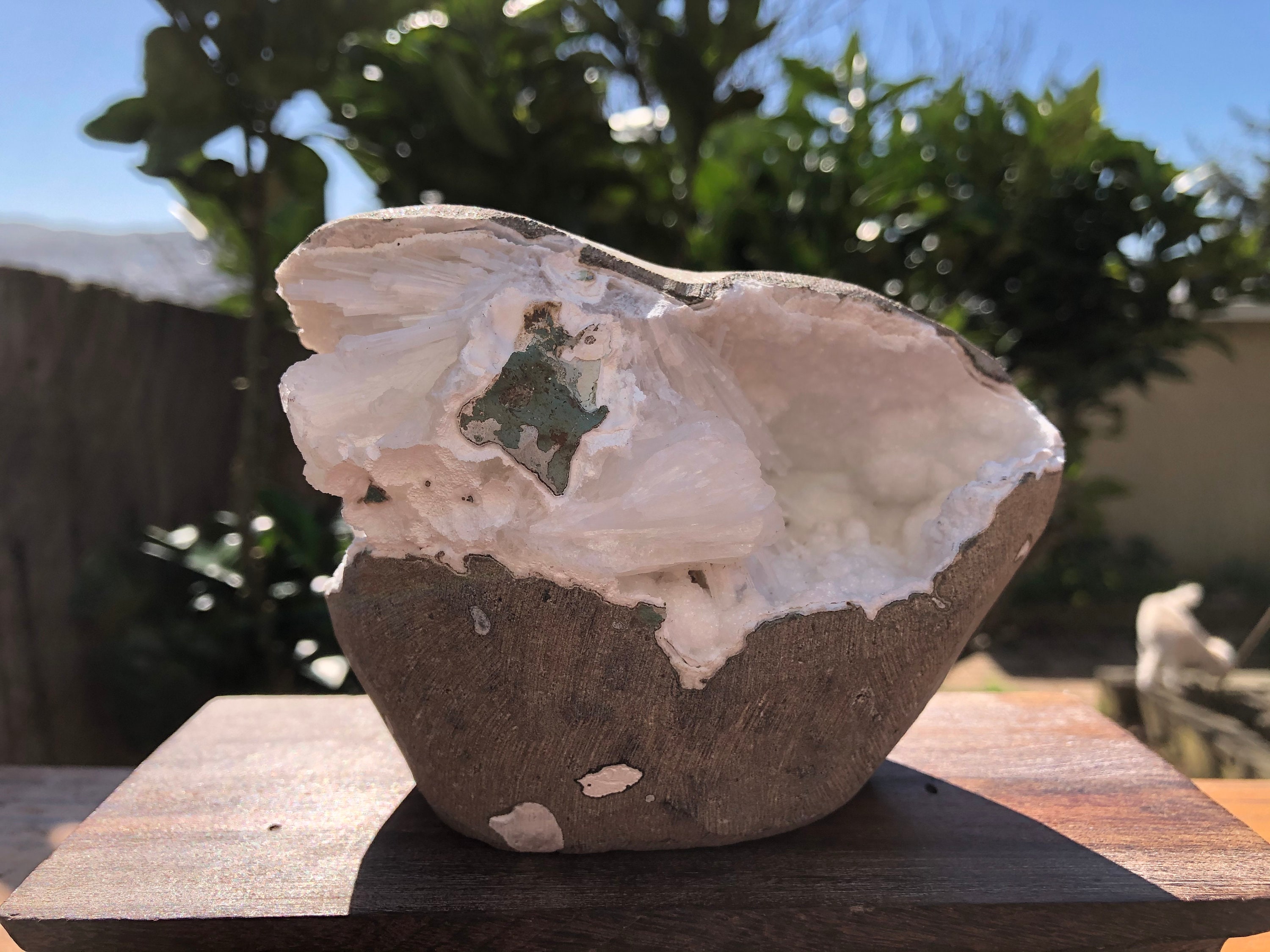 Epic Mesolite Spray on Matrix Druzy Geode Zeolite Crystal | Etsy