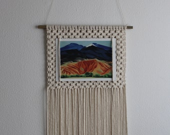 Macrame Frame Wall Hanging Frame Macrame Half Round Macrame - Etsy