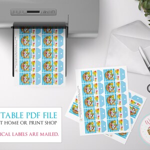 Noahs Ark Birthday Favor Tags, Noah's Ark Birthday Tags, Printable Mini ...
