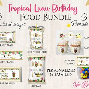 Hawaiian Luau Tropical Party Favors Bundle Aloha Birthday | Etsy