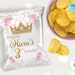 Happy Birthday Princess Custom Chip Bags Princess Birthday - Etsy