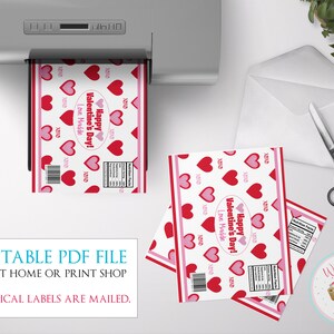 Valentine Chip Bags, Classroom Valentines Day Custom Chip Bags, Toddler ...