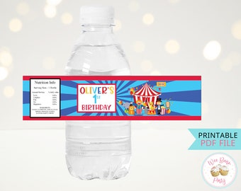 Robot Party Water Bottle Labels Printable Party Decorations - Etsy ...