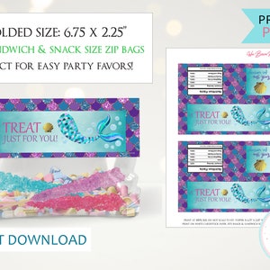 Mermaid Party Favors Mermaid Birthday Goody Bags Under the Sea Party ...