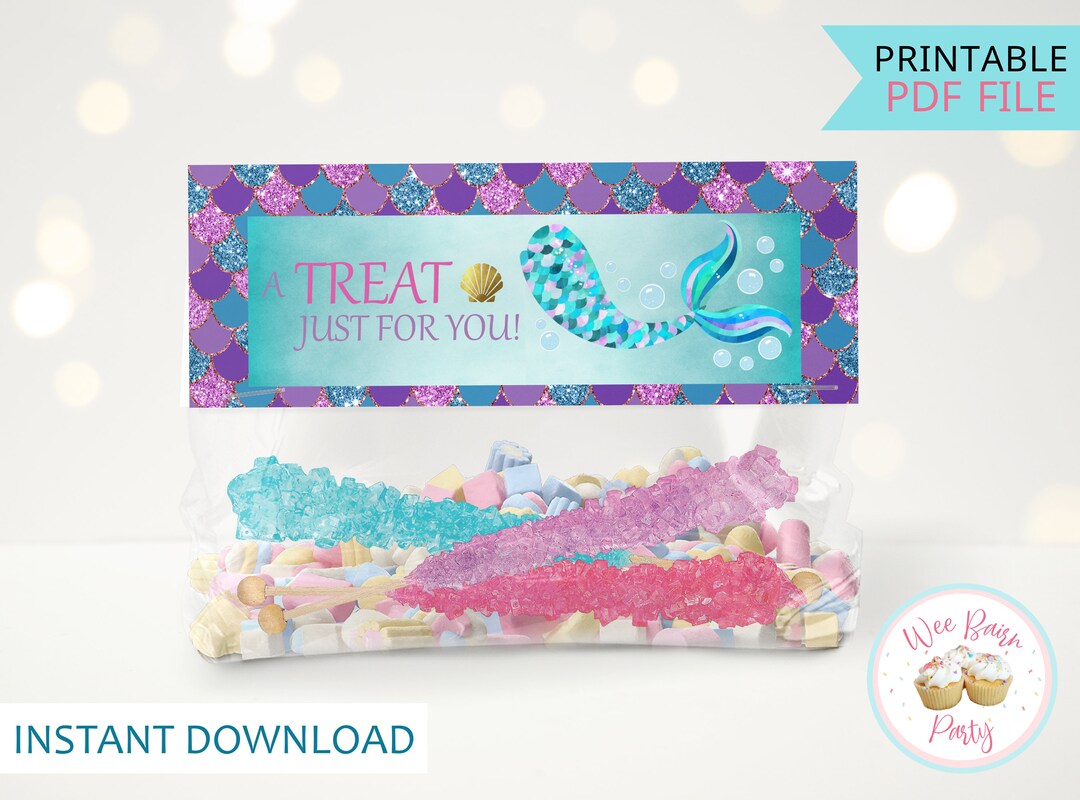 Mermaid Party Favors Mermaid Birthday Goody Bags Under the Sea Party ...