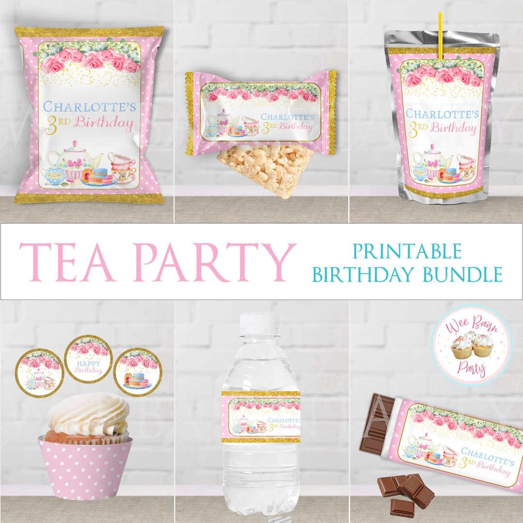 Tea Party Favors Birthday Decorations, Elegant Tea Party Decor for ...