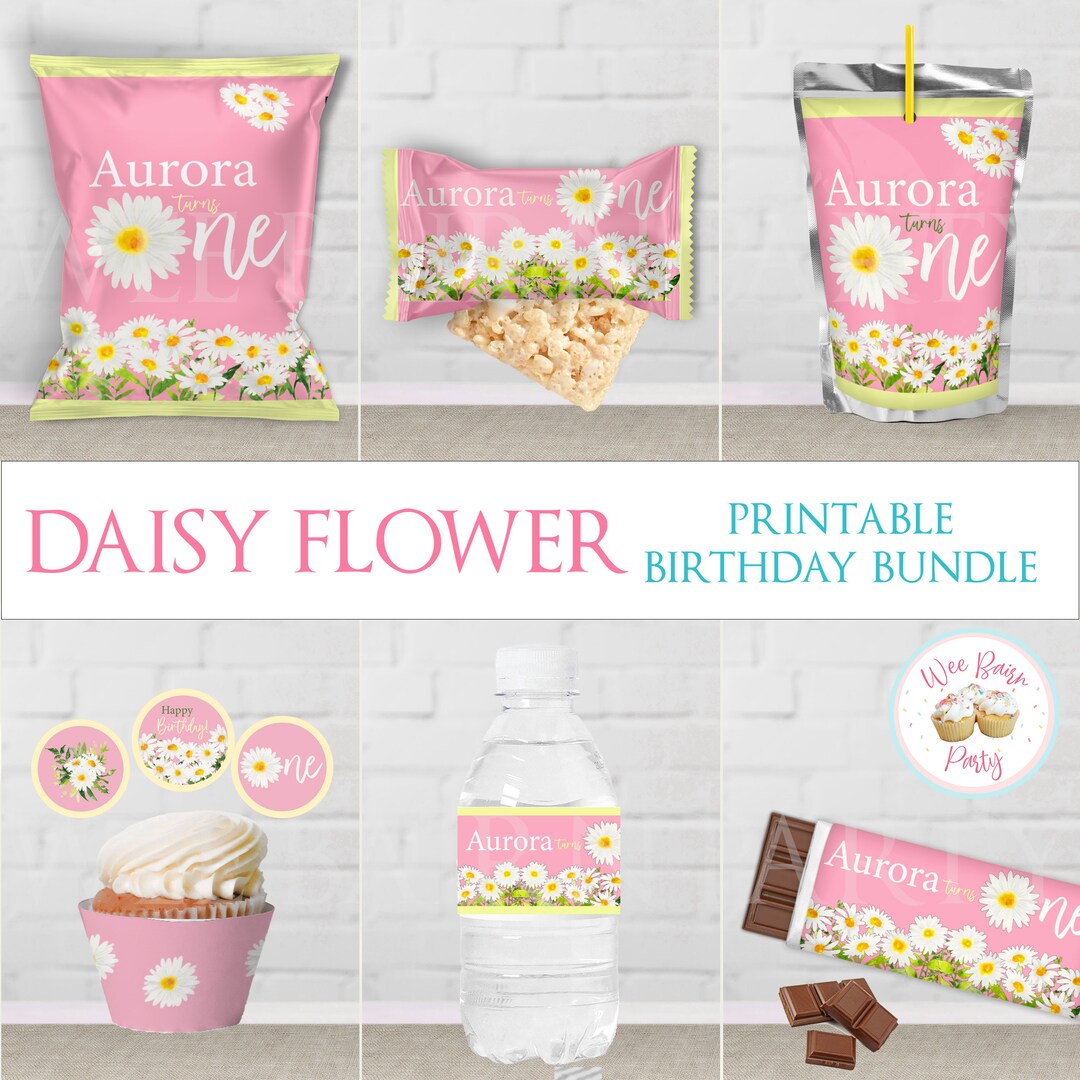 Daisy Party Decor 1st Birthday Girl, Daisy First Birthday Party Favors ...