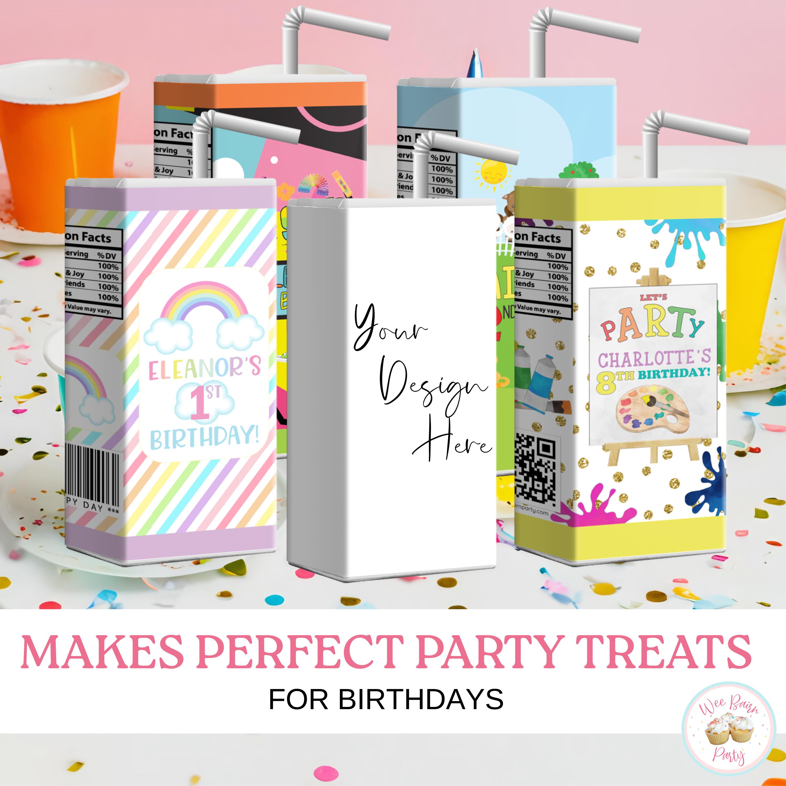 Custom Juice Box Labels – Personalized Party Favor Labels, Kids ...
