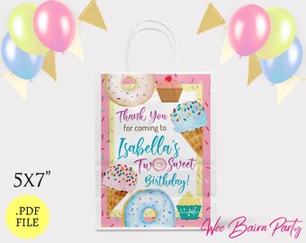 Two Sweet Thank You Tags - Etsy