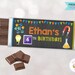 Science Party Candy Bar Wrappers, Chocolate Bar Chemistry Birthday ...