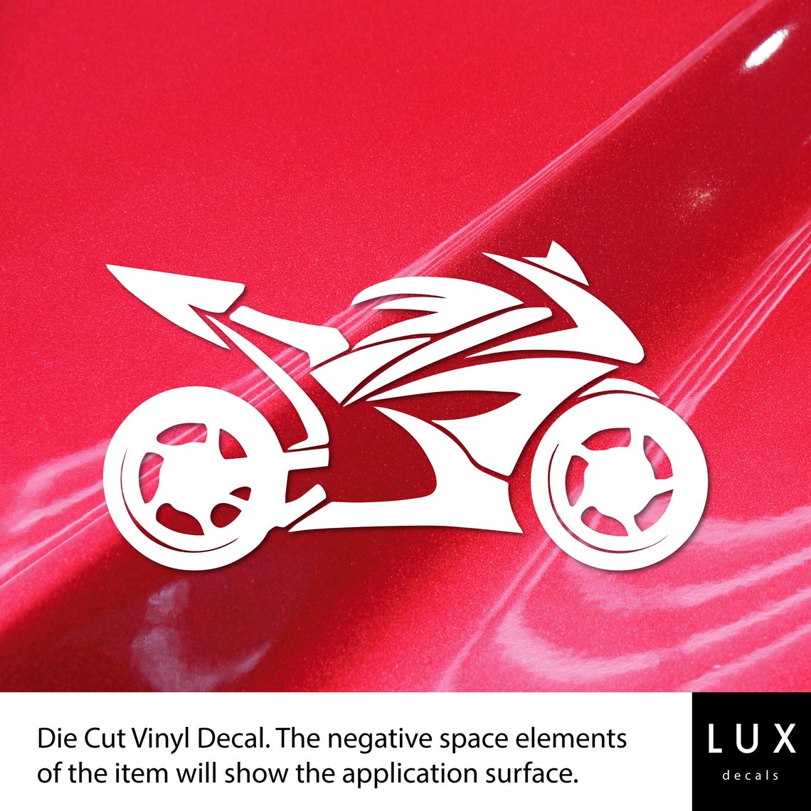 Motorcycle Sticker Die Cut Vinyl Decal for Sports Bike, Car, Truck ...