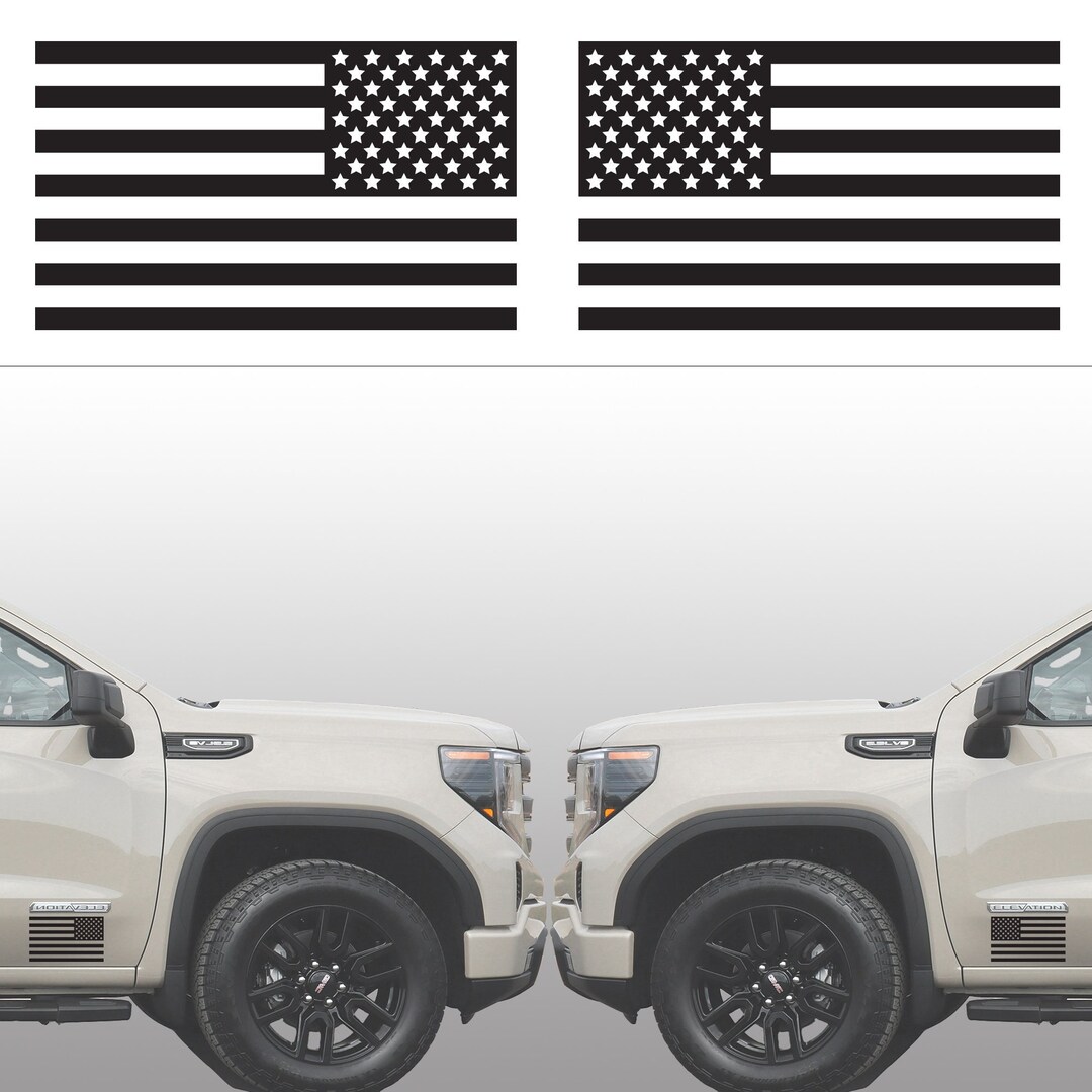 American Flag Decal Premium Vinyl Decal Truck Stickers, Carwash Safe ...