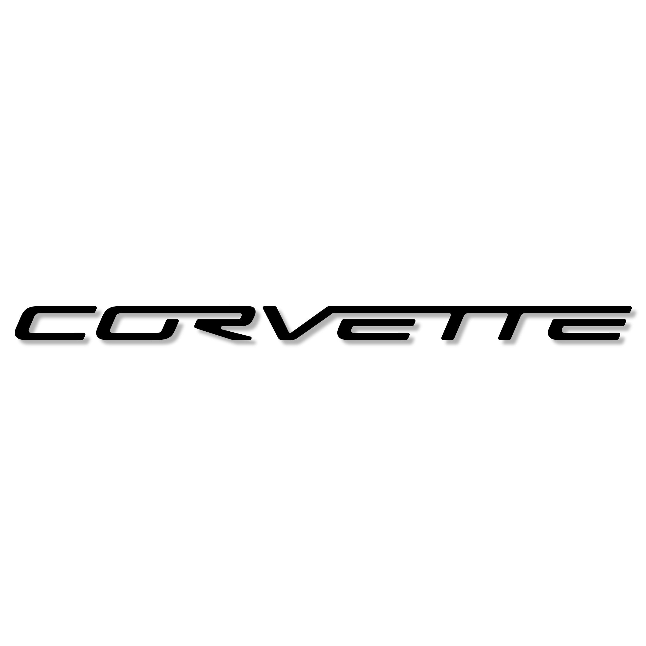 Corvette Sticker Glossy Vinyl Decal Logo Emblem Large & Small Sizes ...