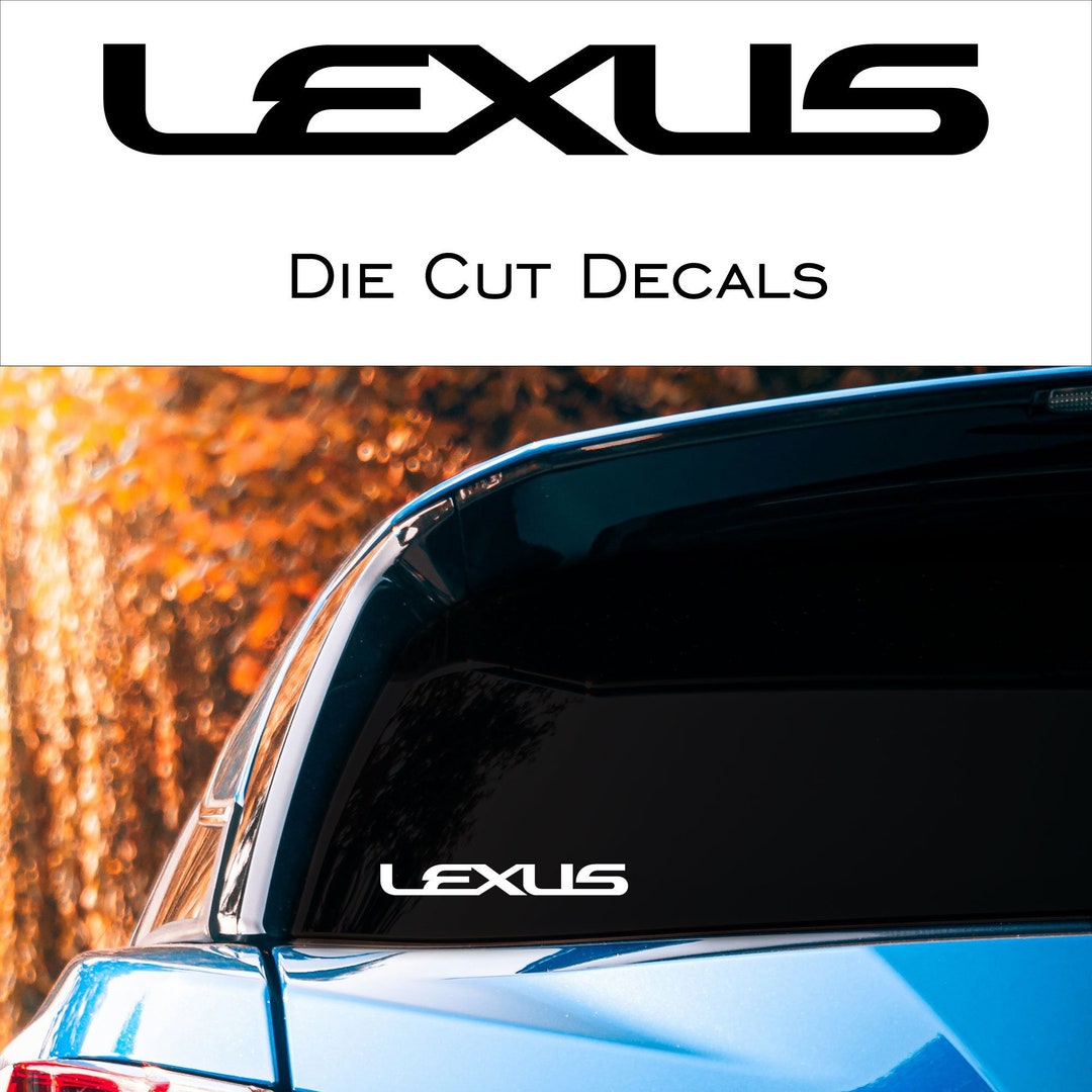 Lexus Logo Sign Emblem Icon GLOSSY VINYL Decal Sticker Large Small - Etsy