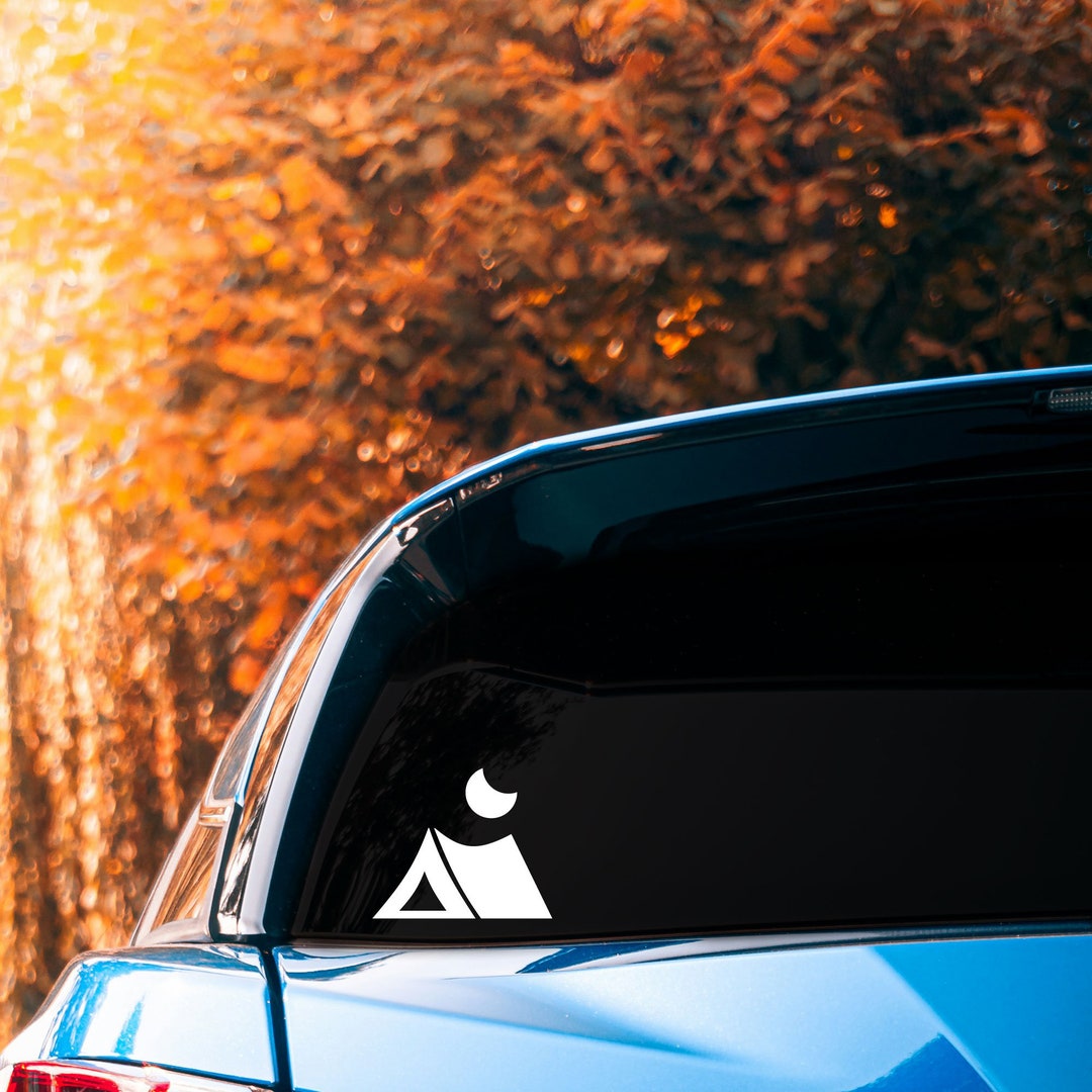 Nature Explorer Decal - Camping, Hiking, Tent - Vinyl Sticker for ...