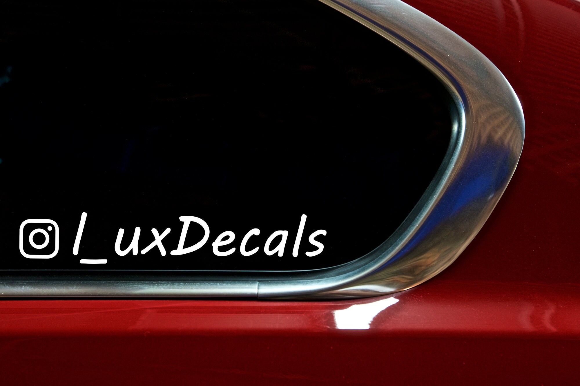 Instagram Sticker Handle Profile Decal Custom Social Media - Etsy