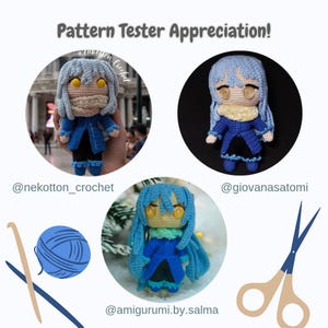 Crochet Amigurumi Rimuru Anime Inspired Pattern - Etsy