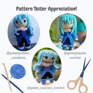 Crochet Amigurumi Rimuru Anime Inspired Pattern - Etsy