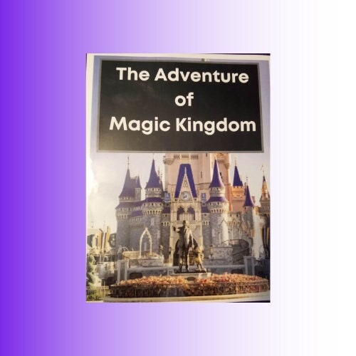 Disney Adventure Book/ Magic Kingdom Photo Album/ Scavenger Hunt - Etsy