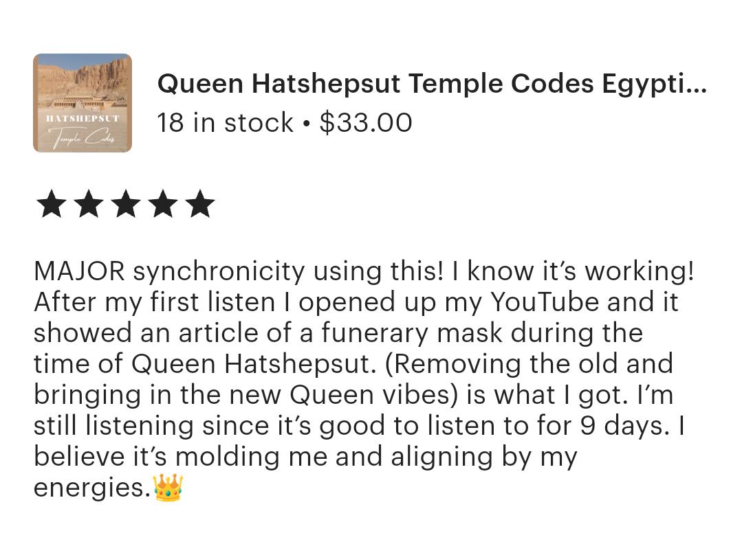 Queen Hatshepsut Temple Codes Egyptian Queen Light Activation - Etsy