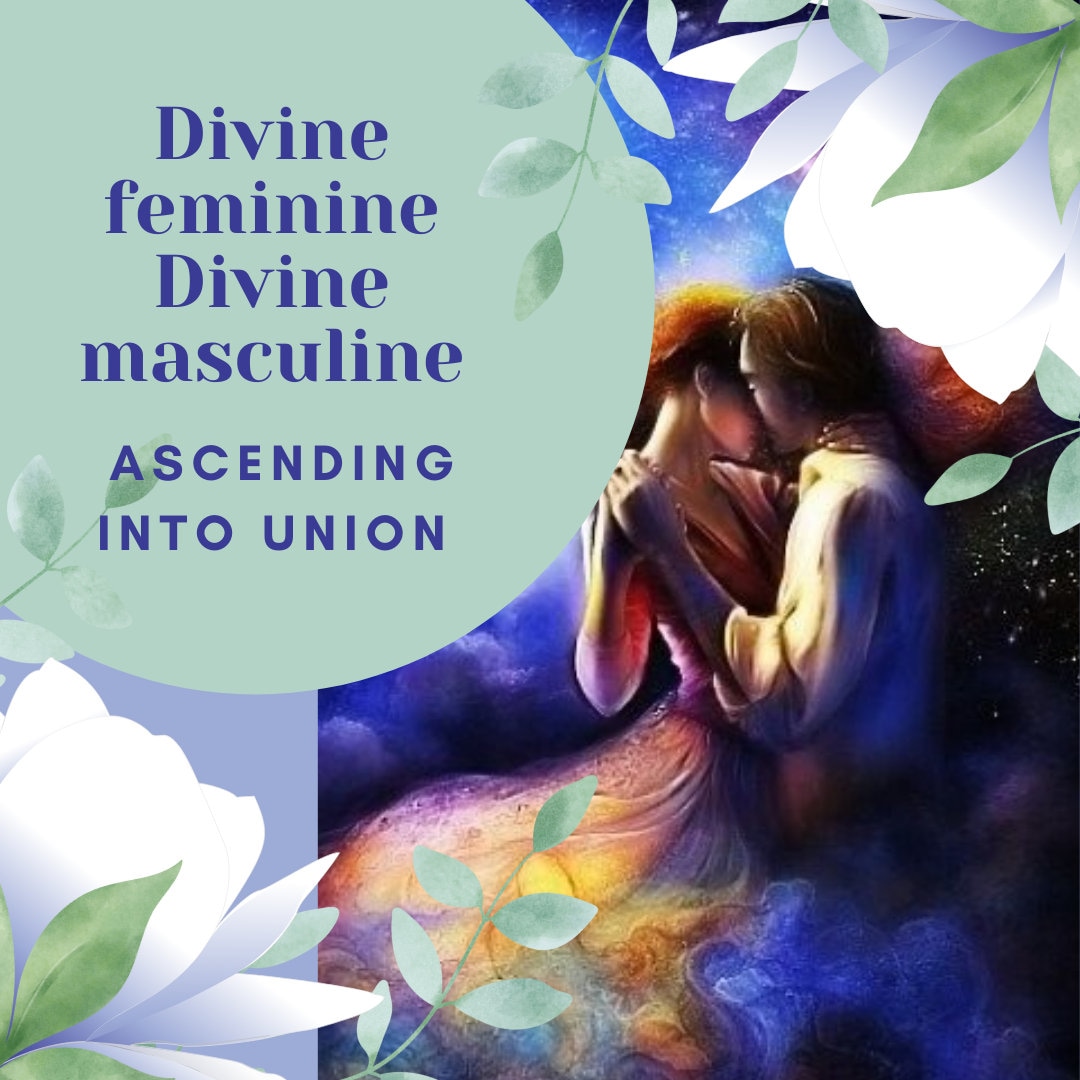 Divine Feminine and Divine Masculine Ascending Into Union - Etsy