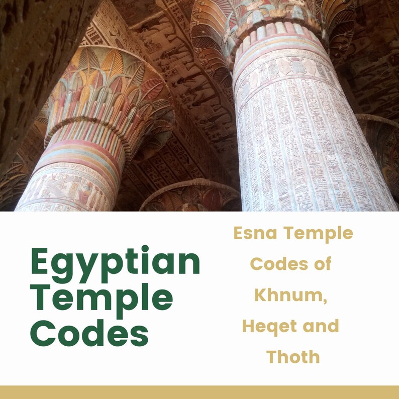 Ancient Egyptian God Khnum Light Codes Temple Esna 8 Light Codes ...