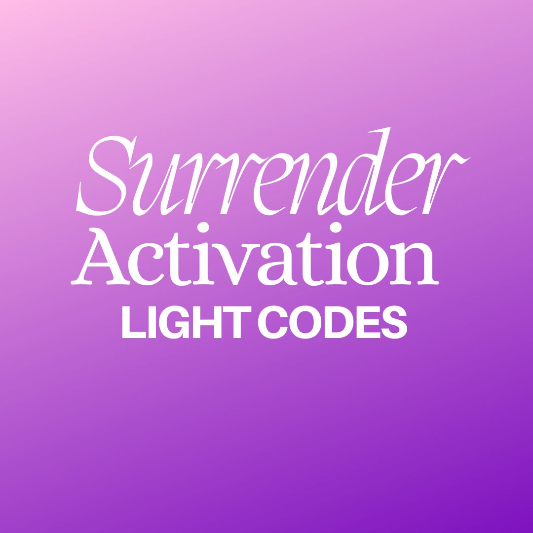 Surrender Activation Light Codes - Etsy