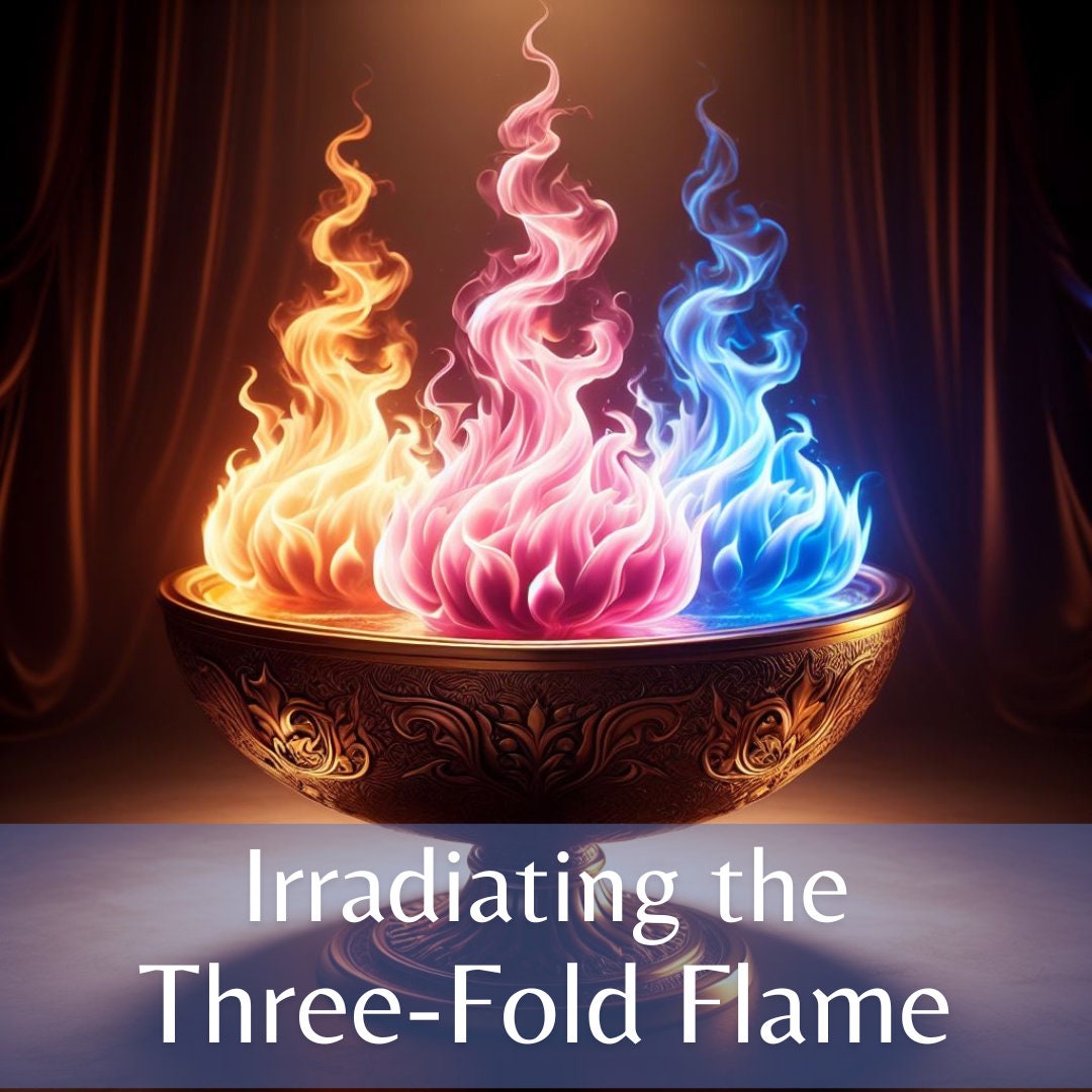Threefold Flame Light Codes Activation Heart Flame of Ascension White ...