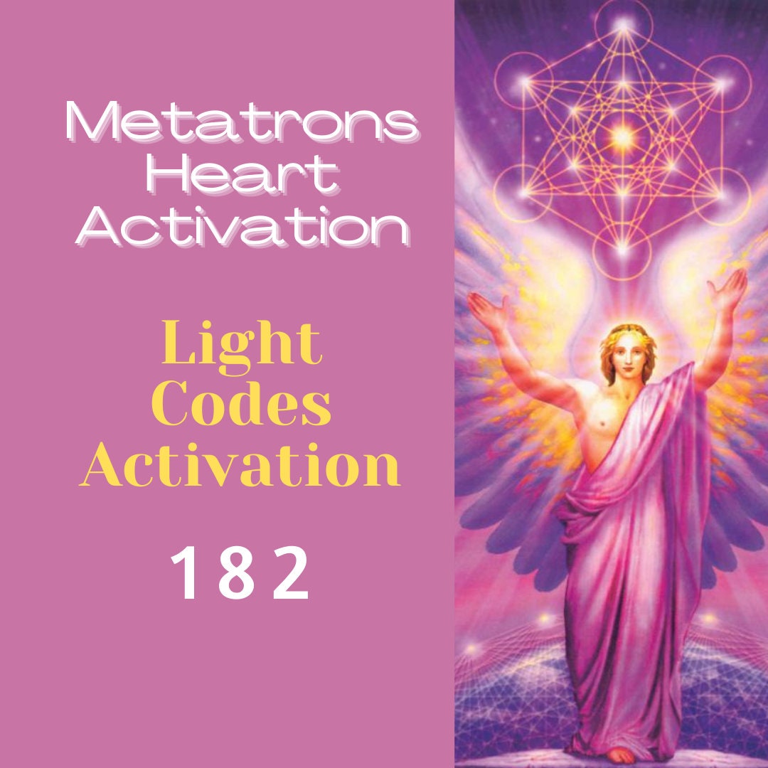 Metatron's Heart Activation Light Codes, Archangel Metatron, Arch Angel Healing, - Etsy