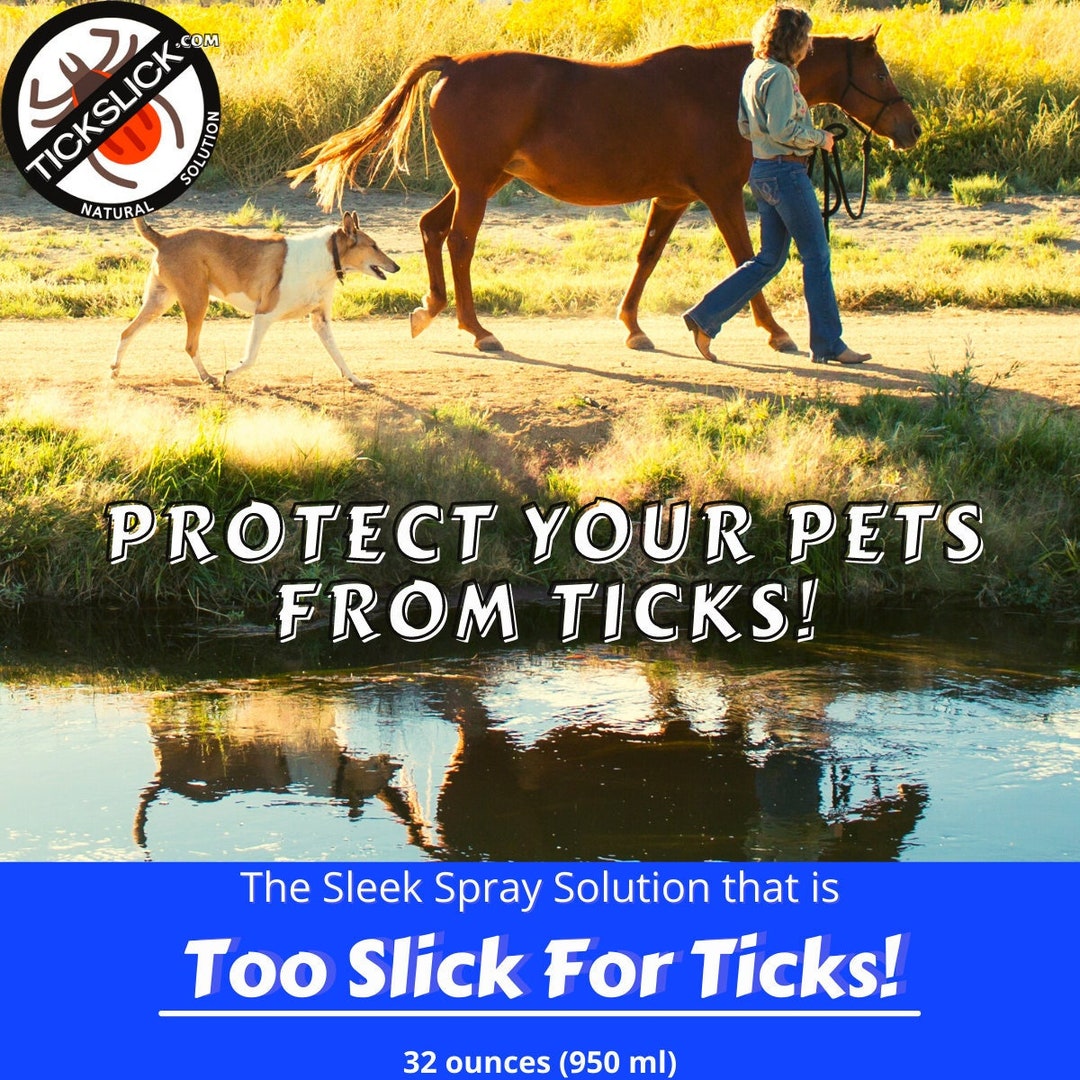 Tick Slick Tick Repellent 32oz Spray Coat Conditioning Spray for Dogs ...