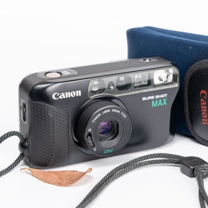 Canon Prima 5 Sure Shot Max Film Camera 35mm Vintage Point & Shoot ...